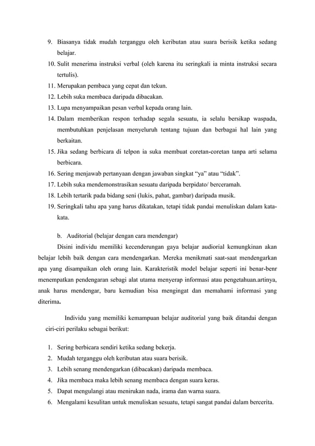 Learner differences | DOCX