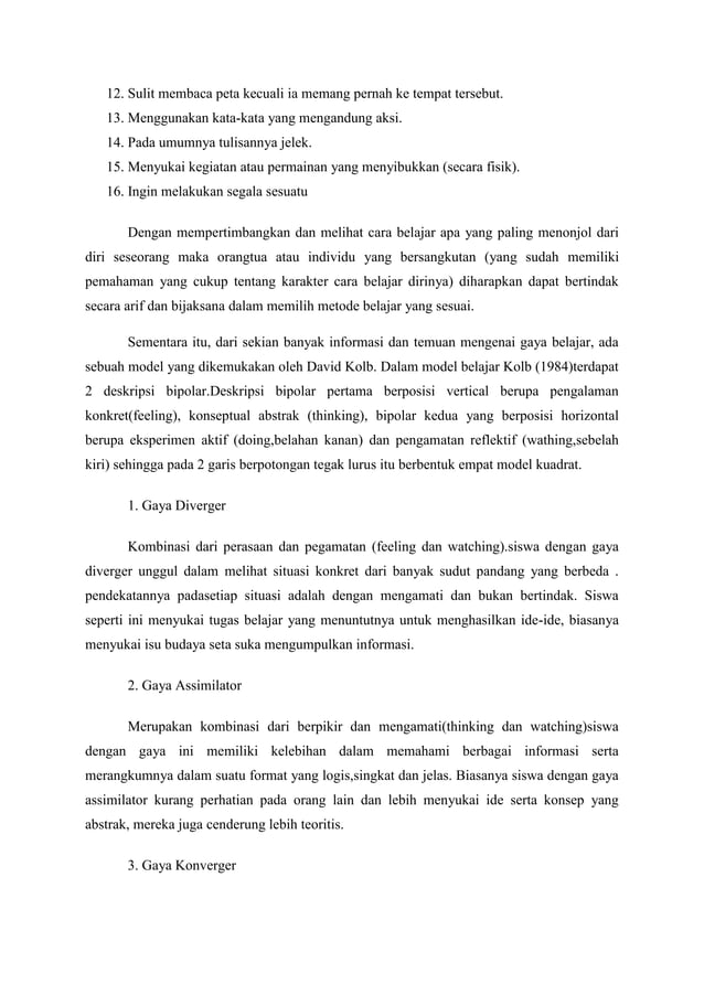 Learner differences | DOCX