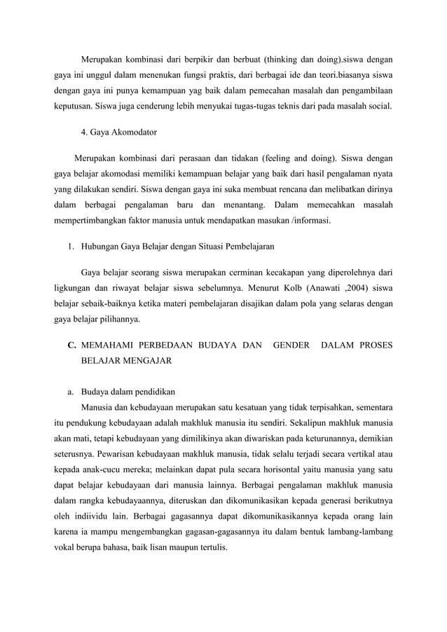 Learner differences | DOCX