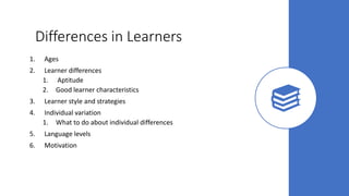 Learner differences Chapter presentation .pptx