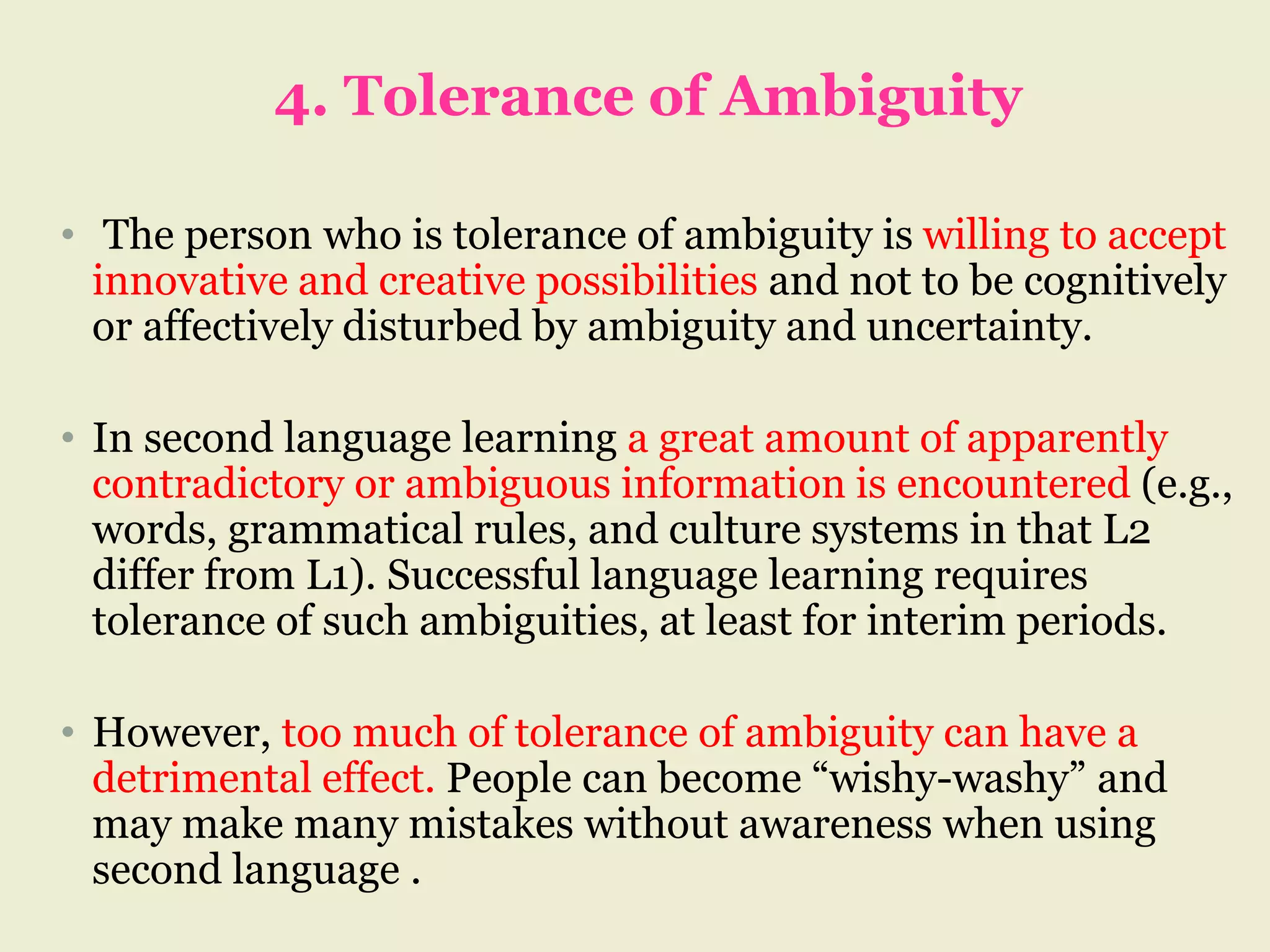 Learner differences in second language acquisition | PPTX