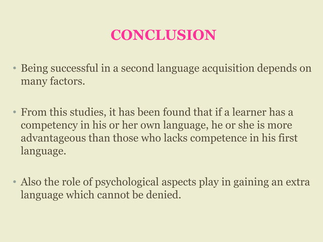 Learner differences in second language acquisition | PPTX