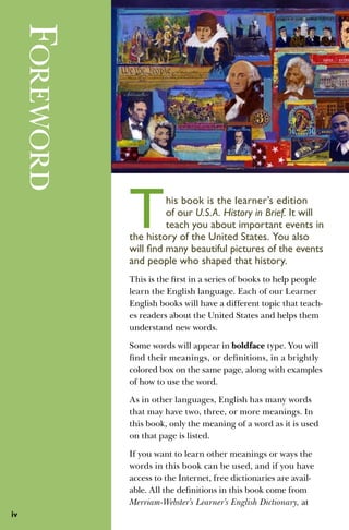 USA history in brief for English learner | PDF