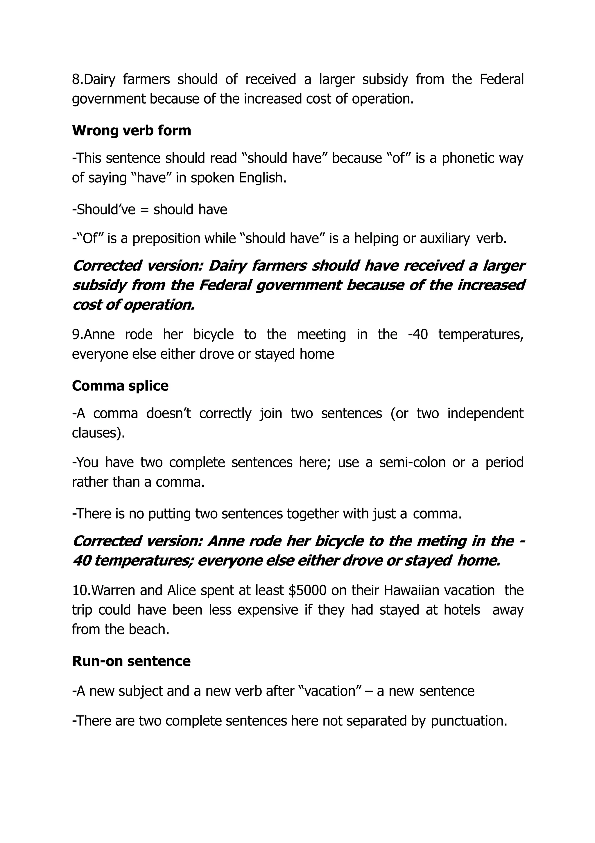 Learner errors | PPTX