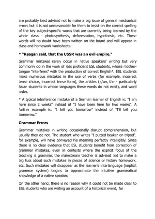 Learner errors | PPTX