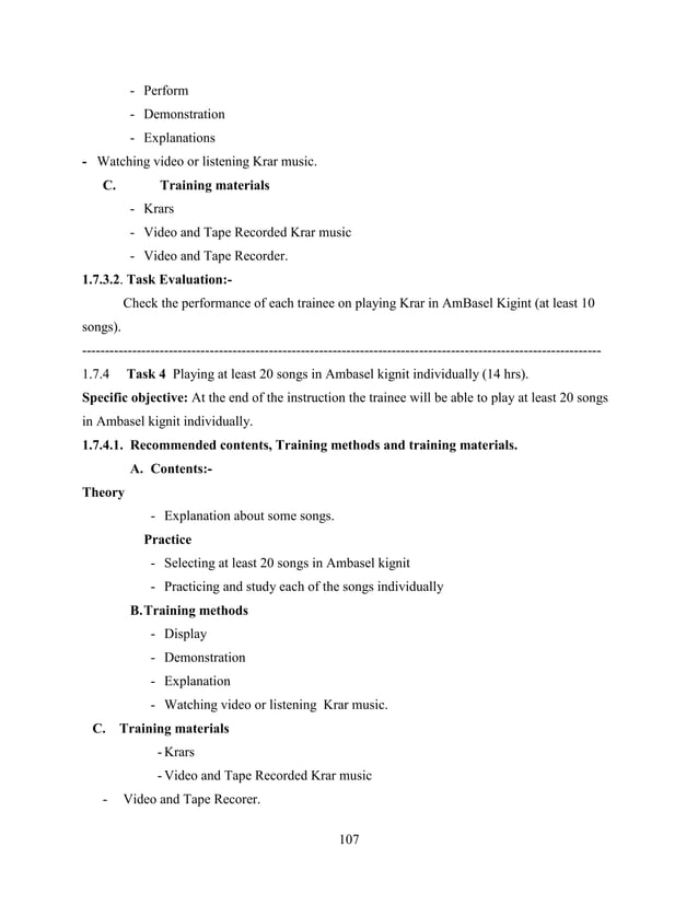 Learner Guide Abele Begena Traditional Musical Instruments Training ...