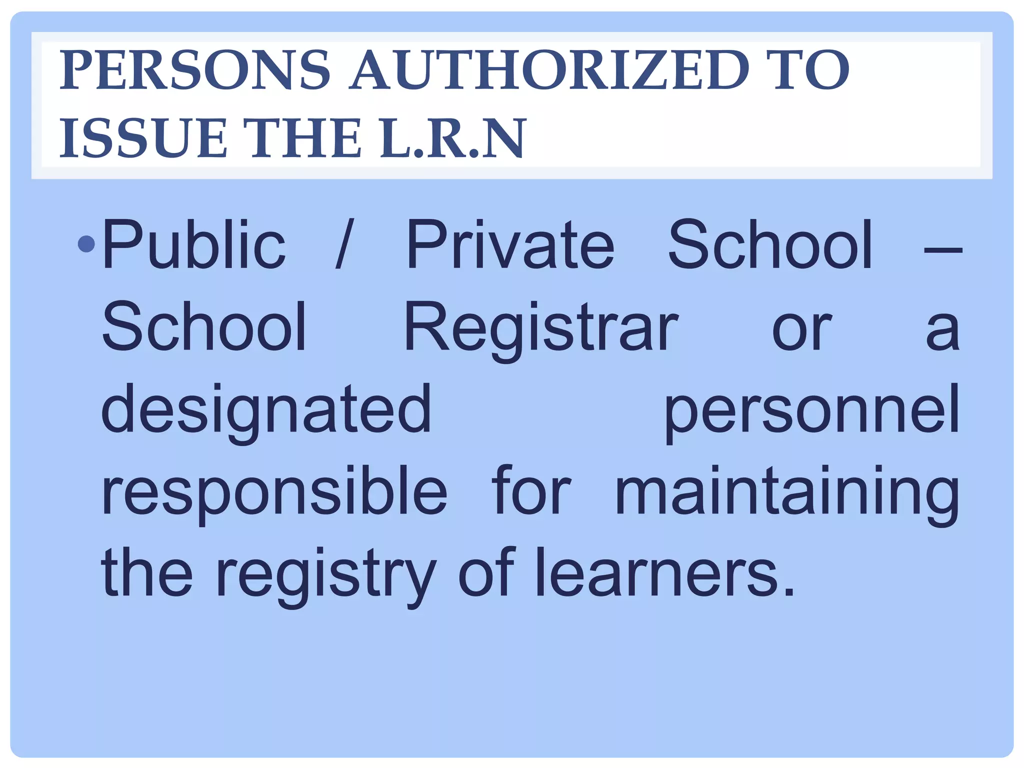 Learner information system | PPTX