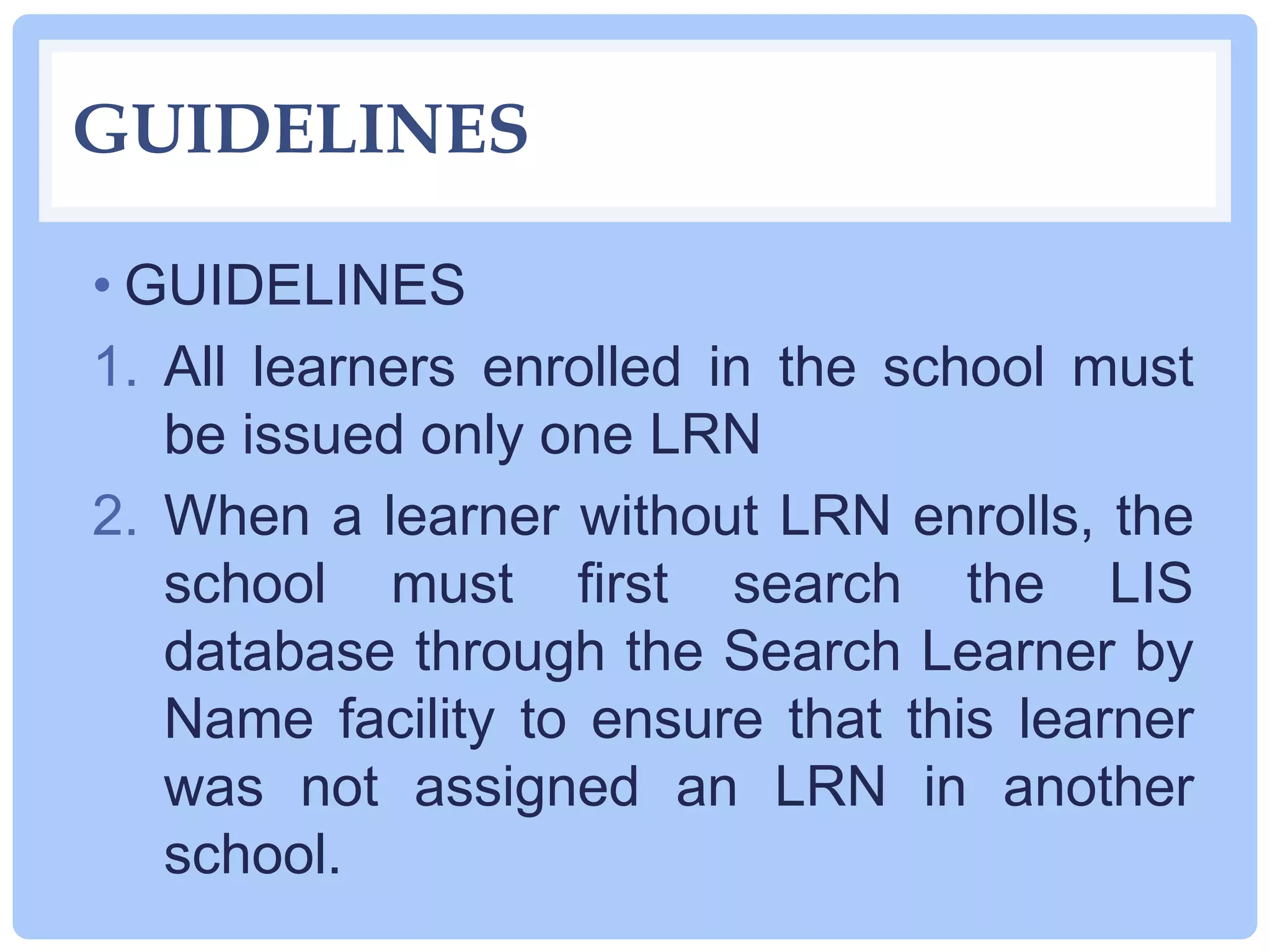 Learner information system | PPTX