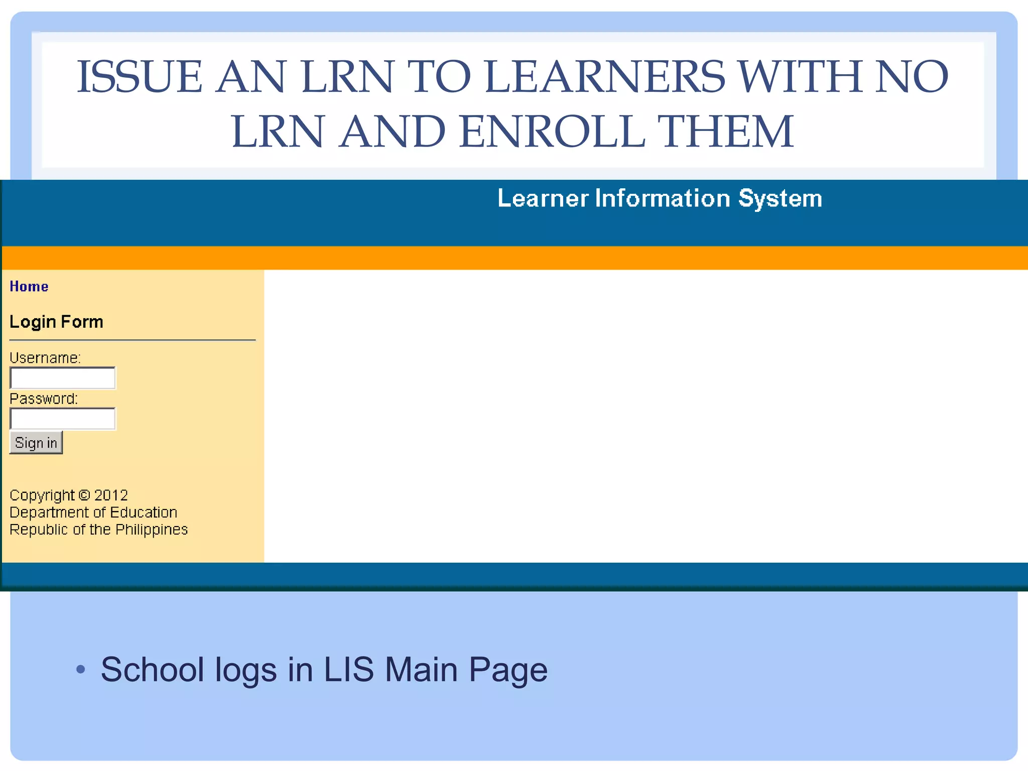 Learner information system | PPTX