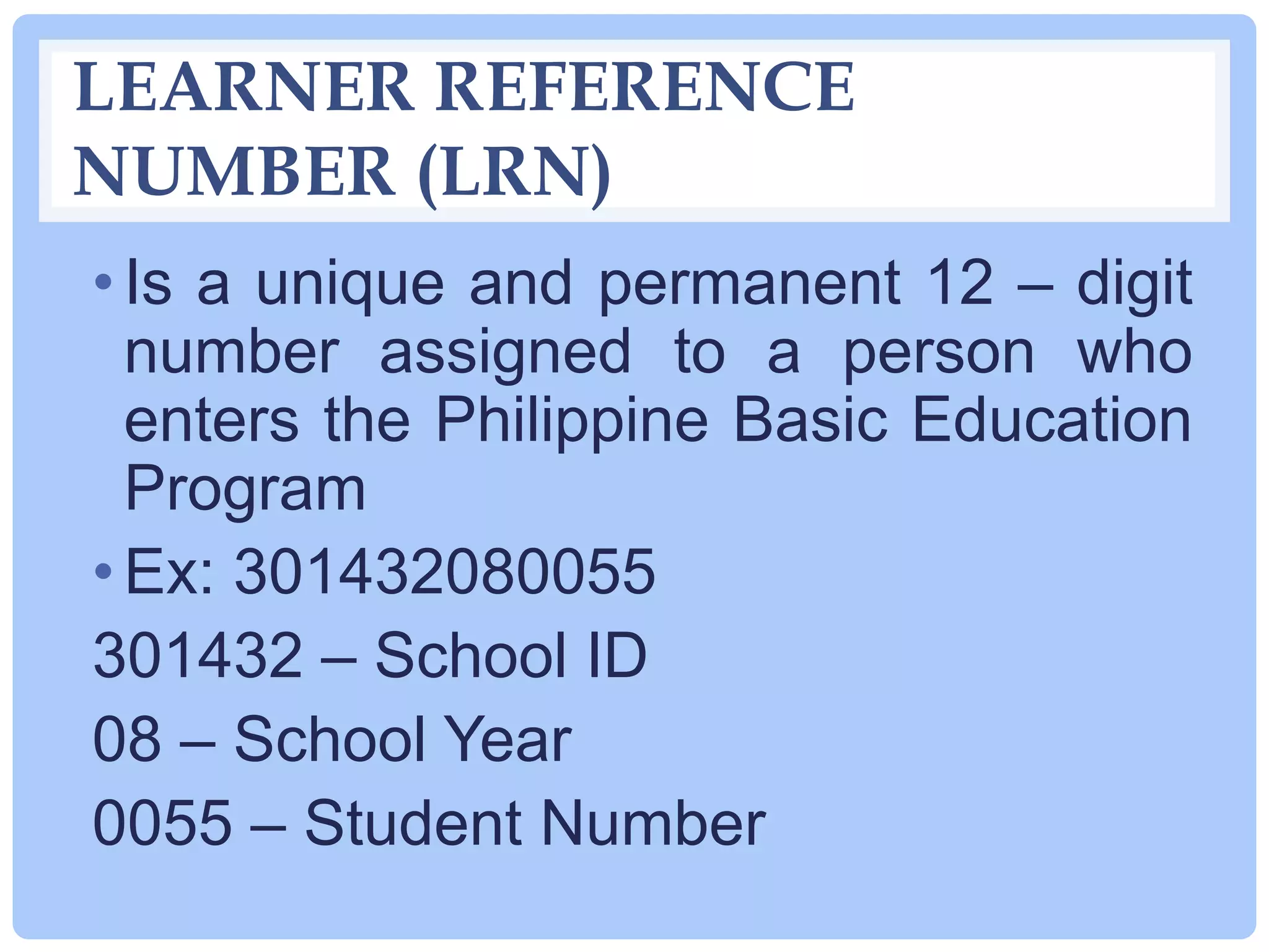 Learner information system | PPTX