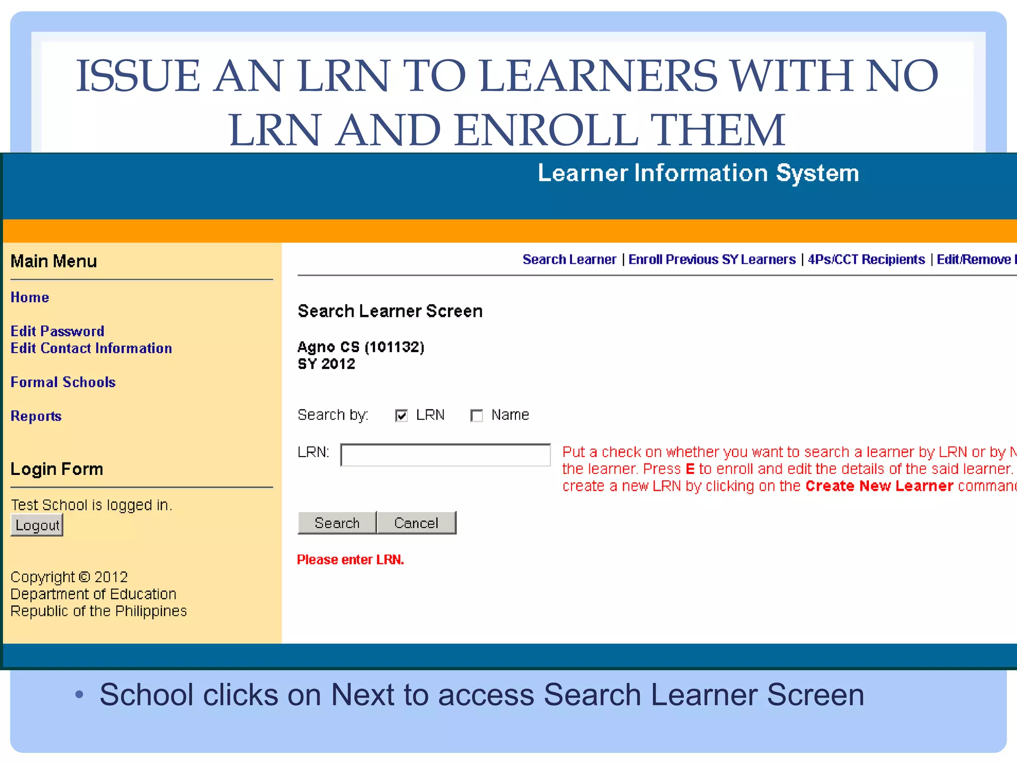 Learner information system | PPTX