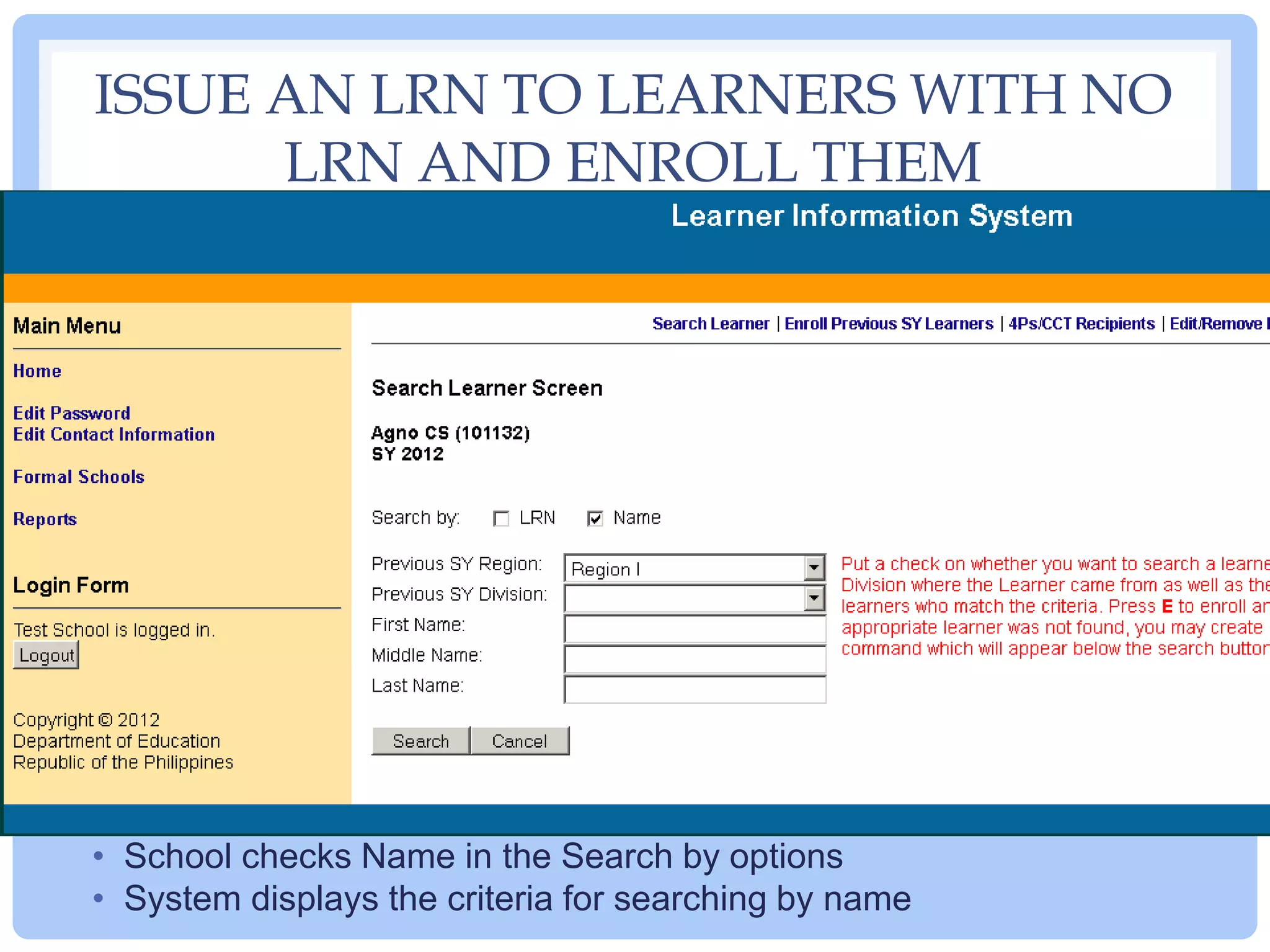 Learner information system | PPTX