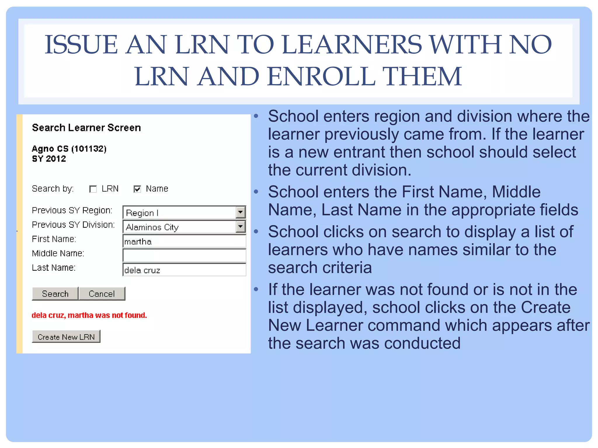 Learner information system | PPTX