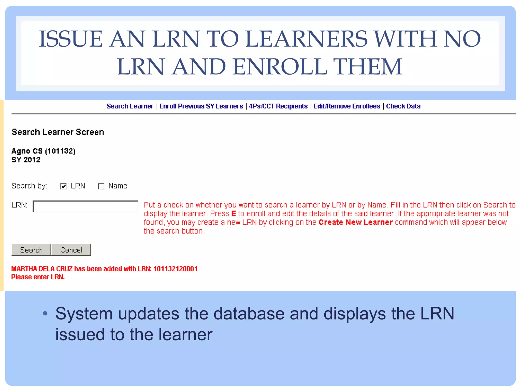 Learner information system | PPTX