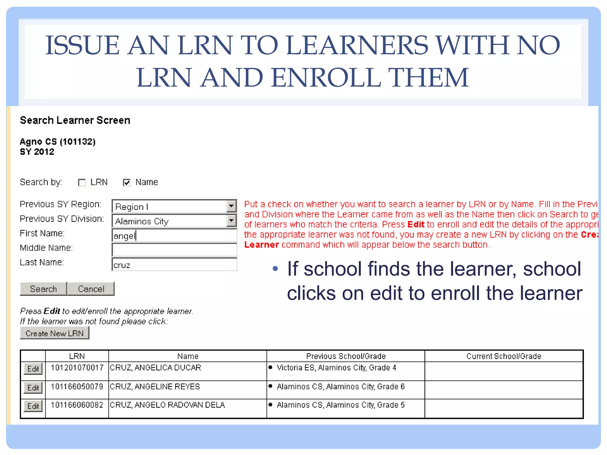 Learner information system | PPTX