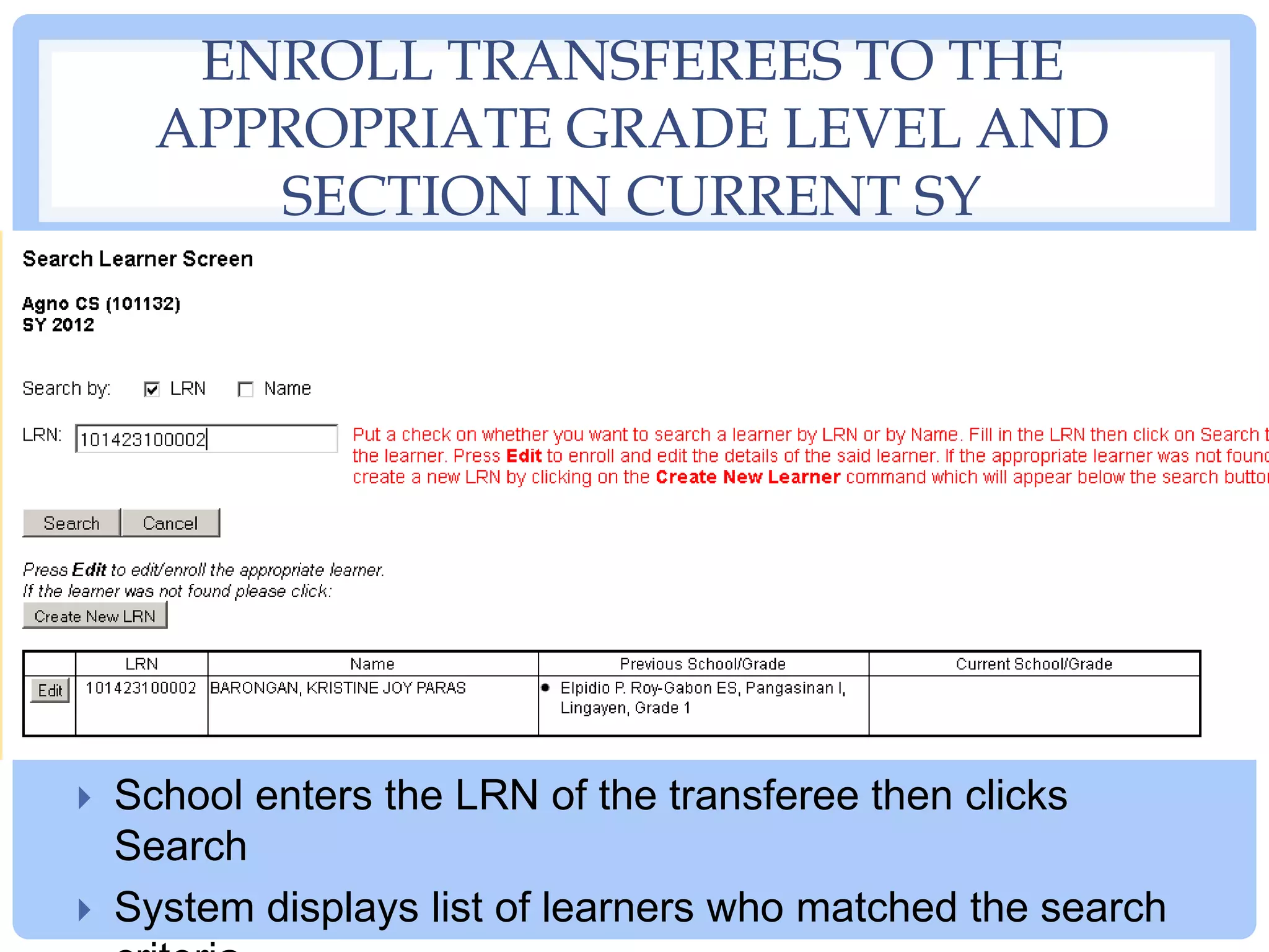 Learner information system | PPTX