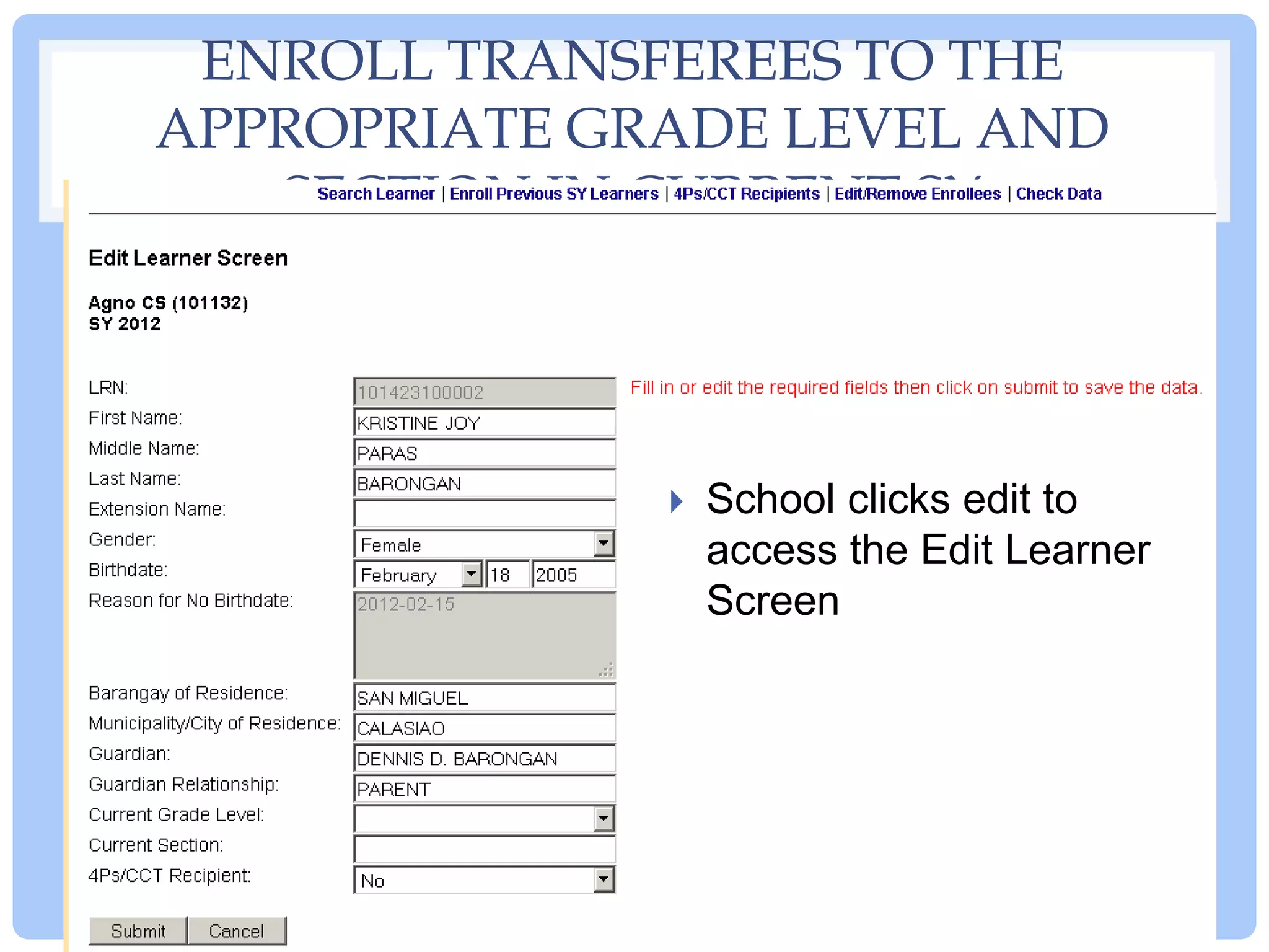 Learner information system | PPTX