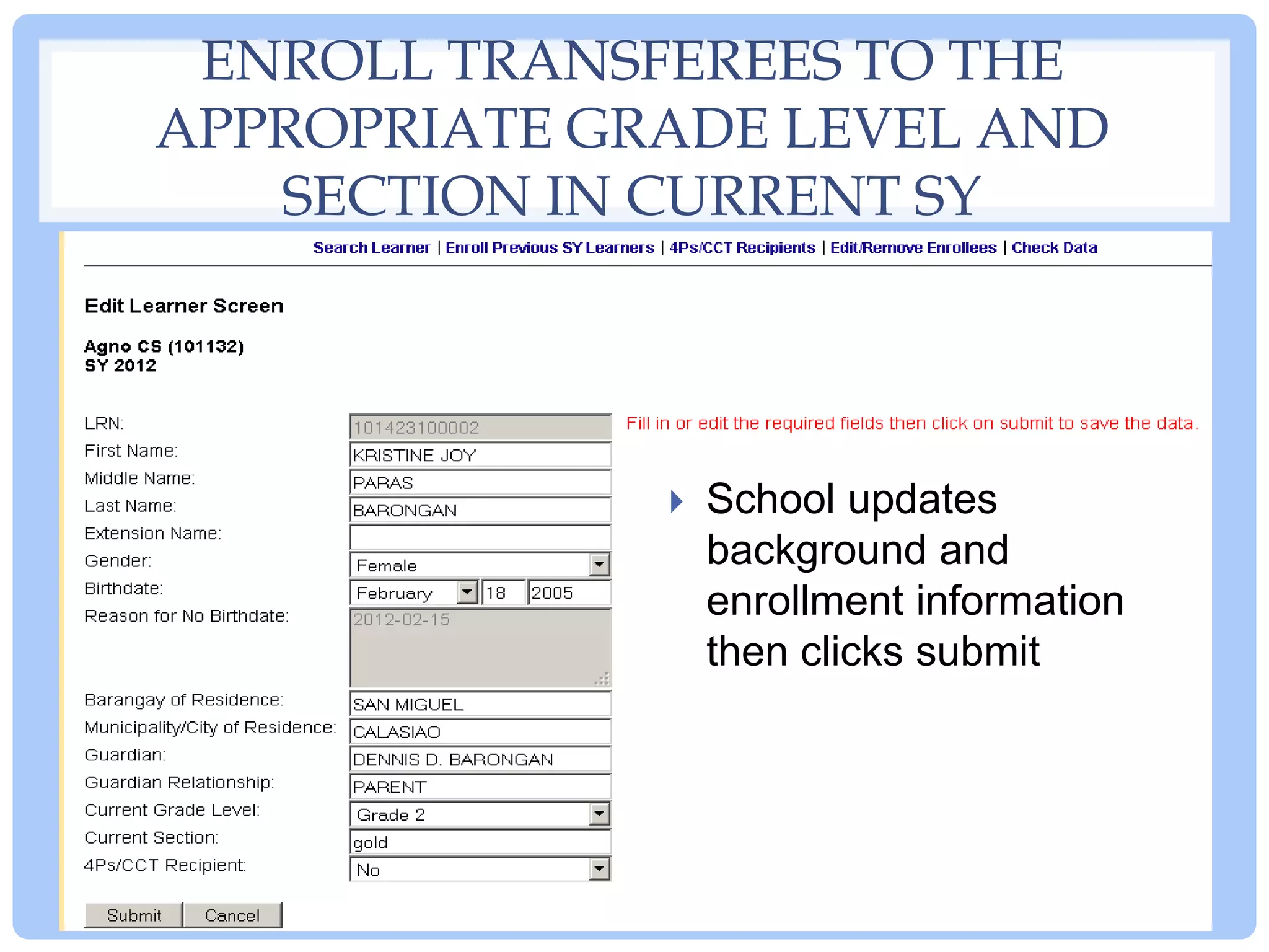 Learner information system | PPTX