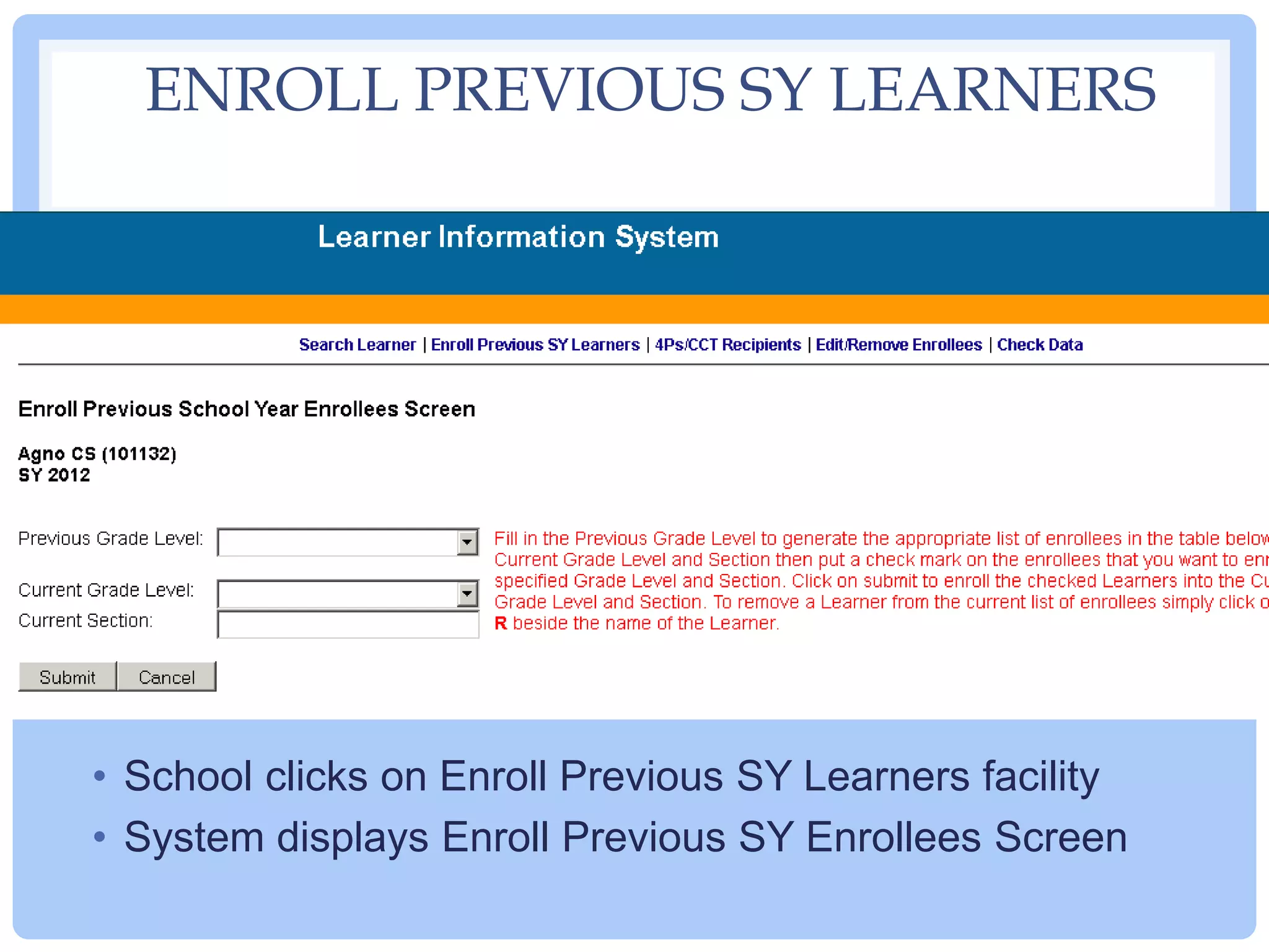 Learner information system | PPTX