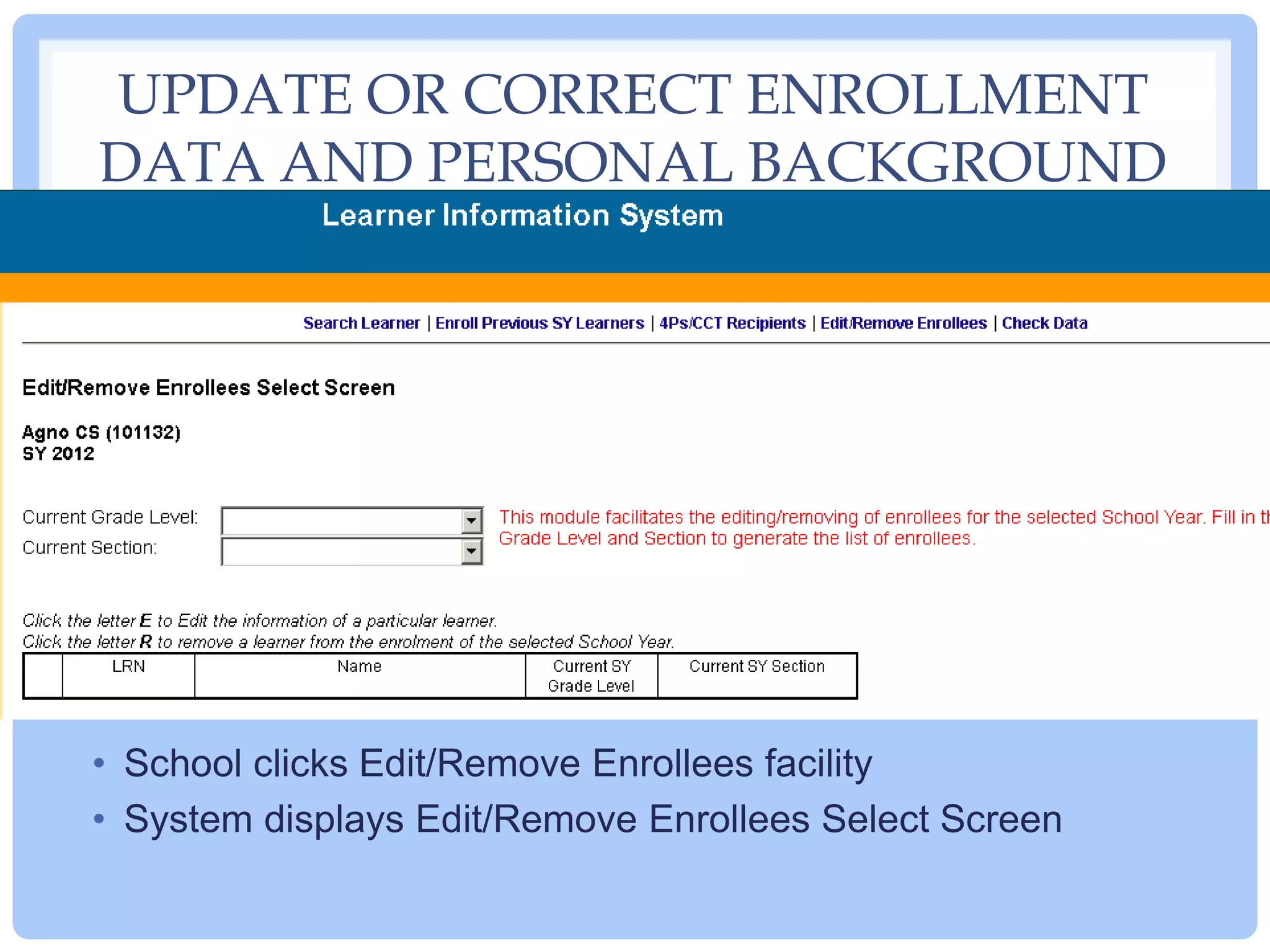 Learner information system | PPTX