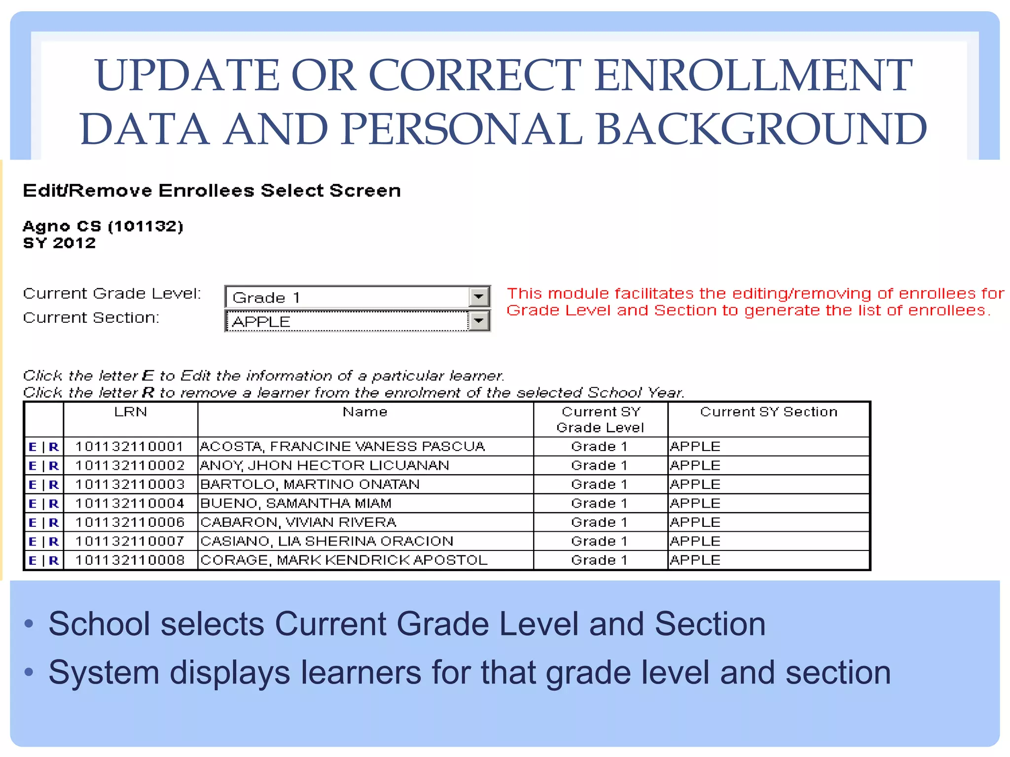 Learner information system | PPTX