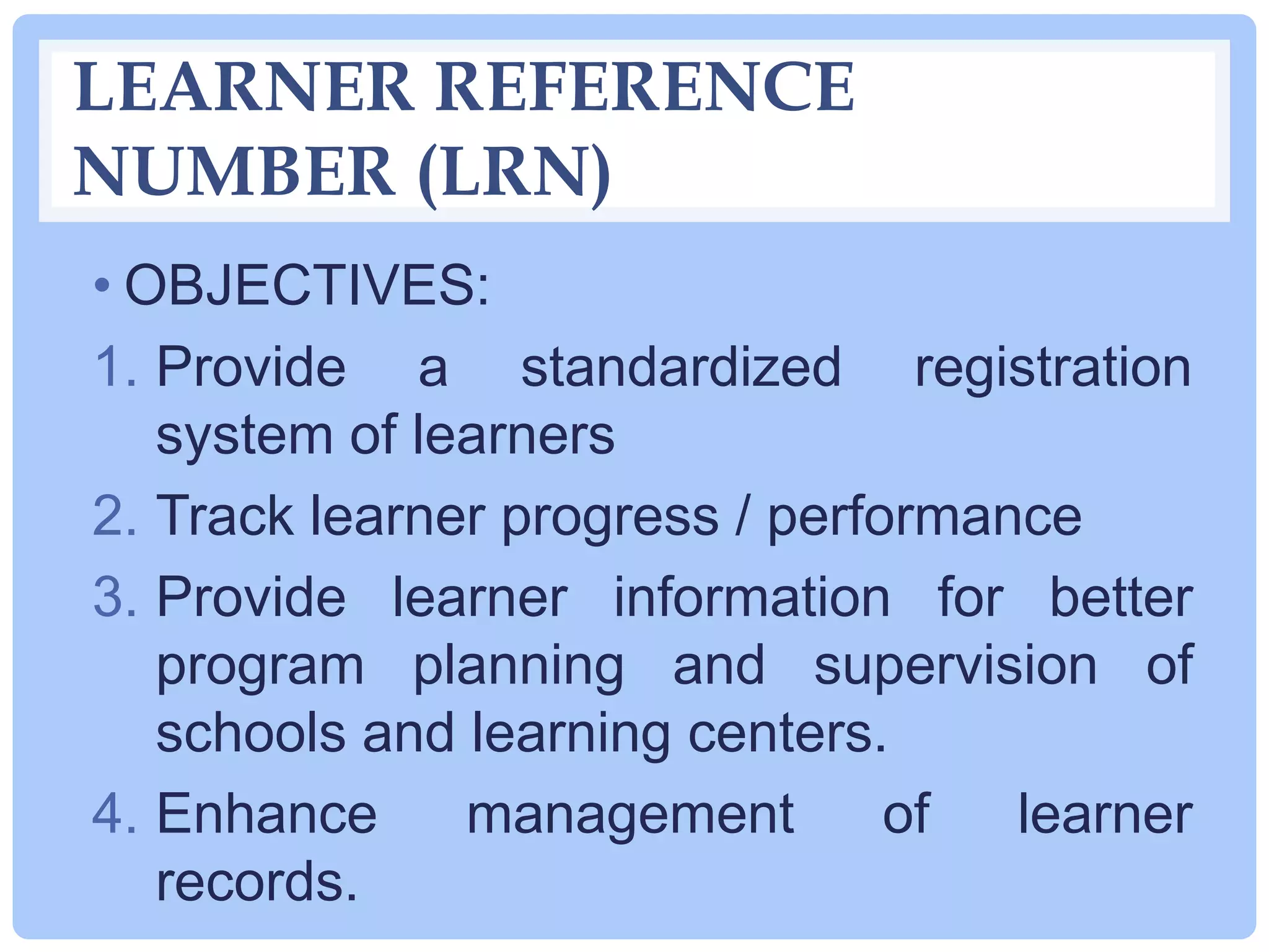 Learner information system | PPTX