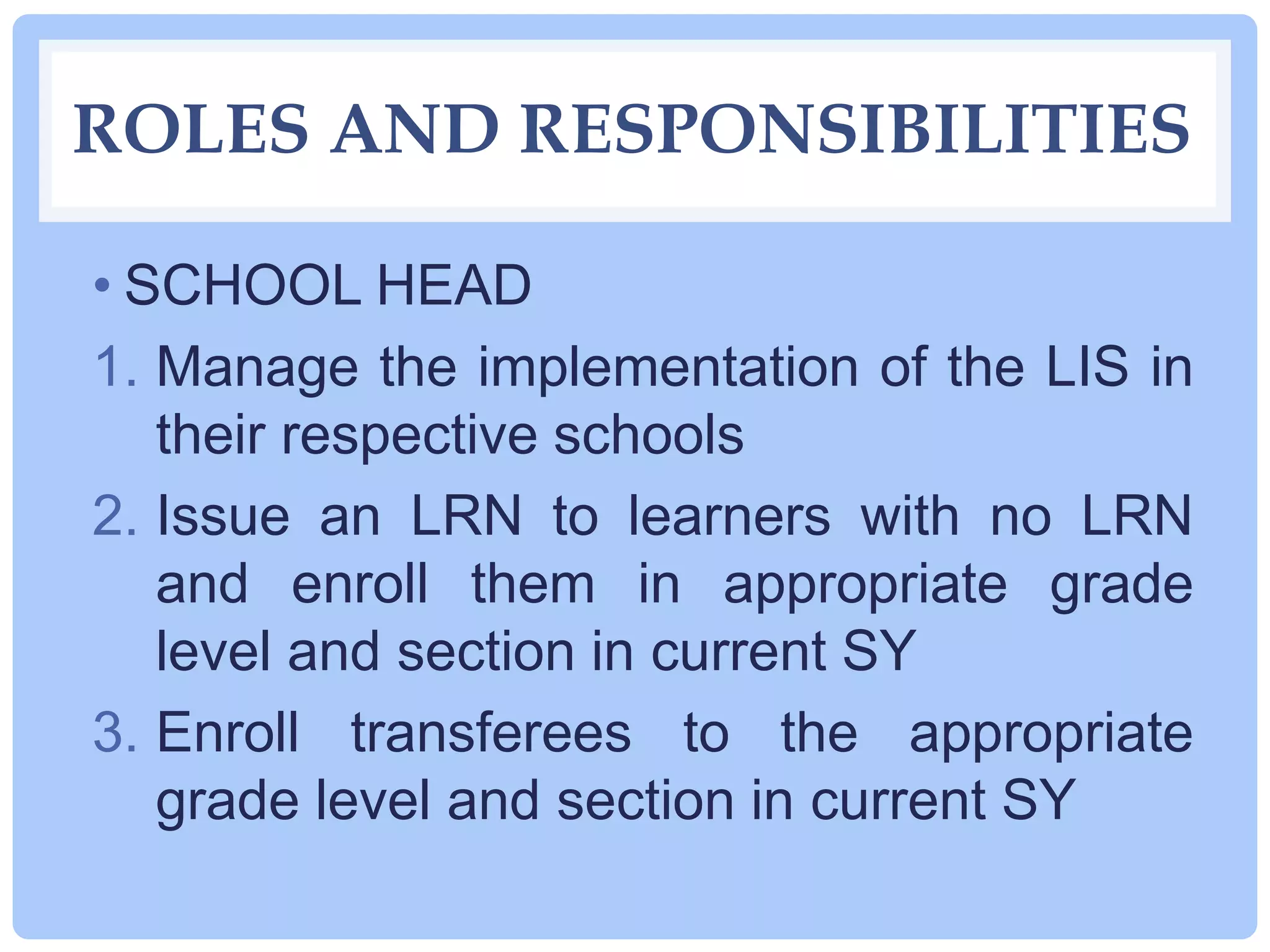 Learner information system | PPTX