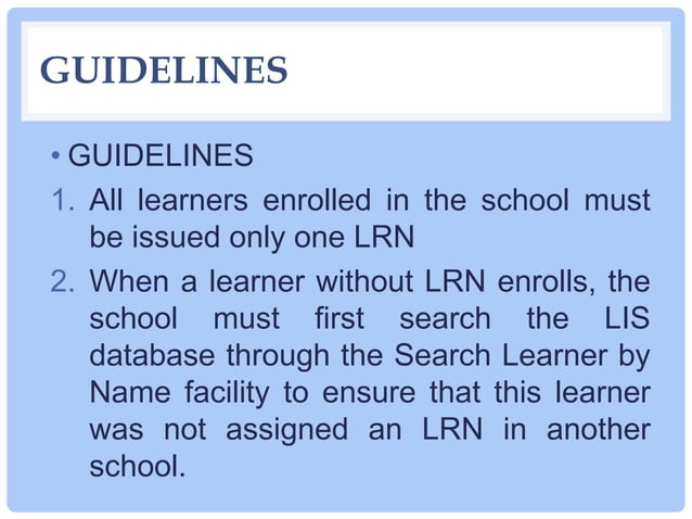 Learner information system | PPTX