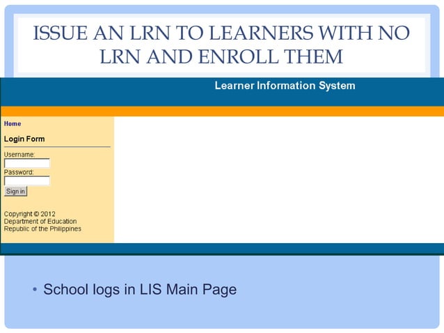 Learner information system | PPTX