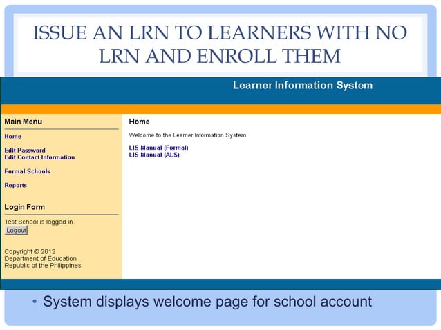 Learner information system | PPTX