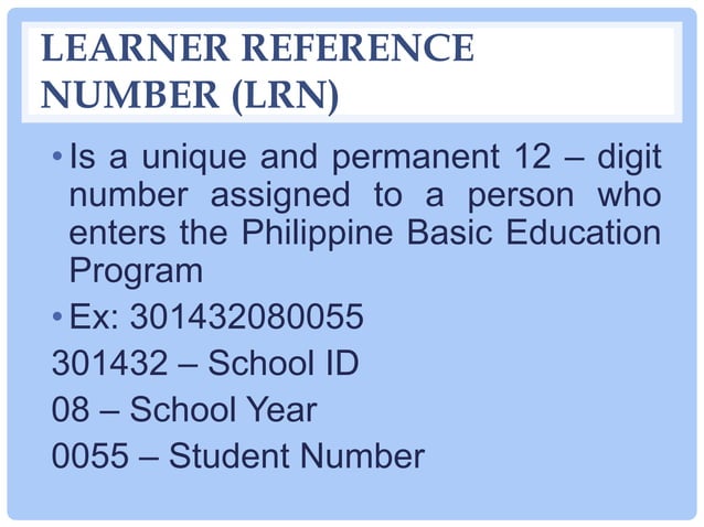 Learner information system | PPTX