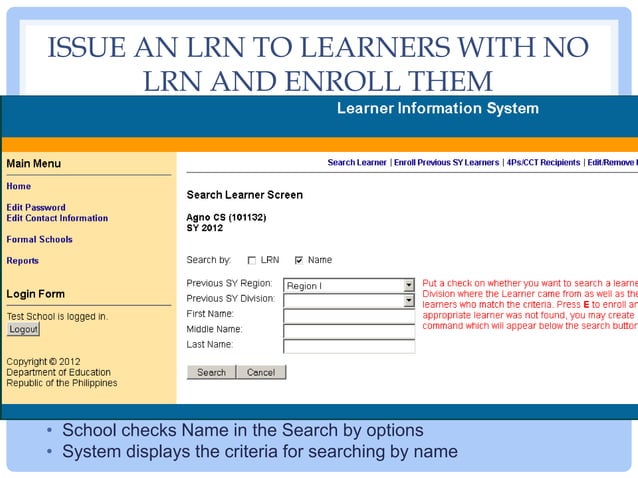 Learner information system | PPTX