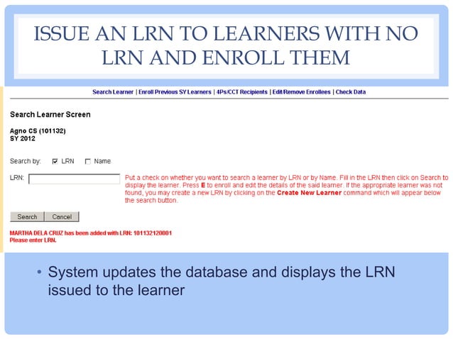 Learner information system | PPTX
