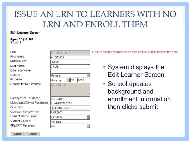 Learner information system | PPTX