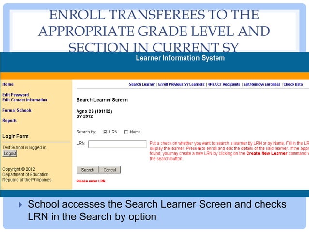 Learner information system | PPTX