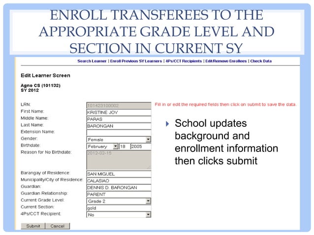 Learner information system | PPTX
