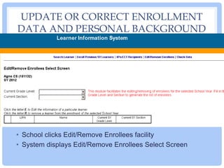 Learner information system | PPTX