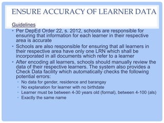 Learner information system | PPTX