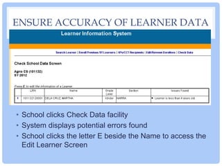 Learner information system | PPTX