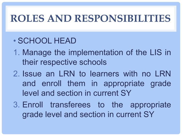 Learner information system | PPTX