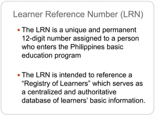 Learner information system v.2.0. | PPTX
