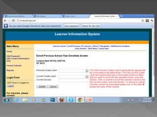 Learner information system (lis) | PPTX