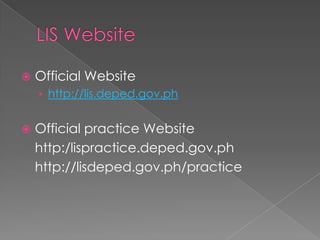 Learner information system (lis) | PPTX