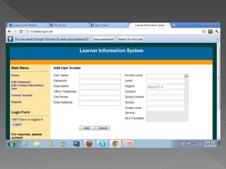 Learner information system (lis) | PPTX