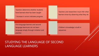 Learner language ppt | PPTX | Education