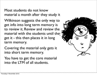Bruce Wilkinson, 7 Laws of the Learner: law 4 Retention | PDF