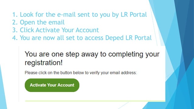 Learner resource portal registration tutorial | PPTX