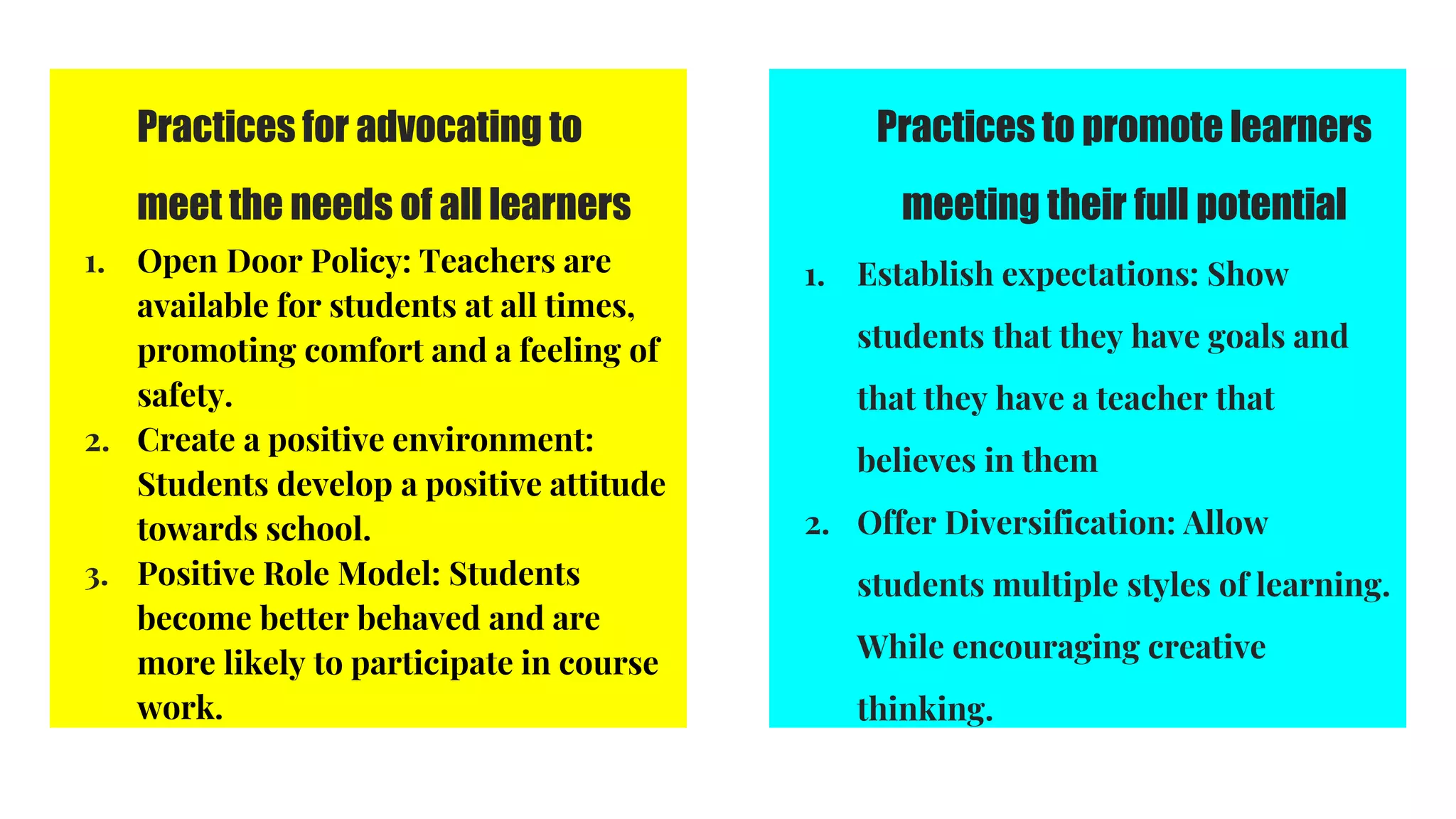 Learner rights and teacher responsibilities presentation | PPTX