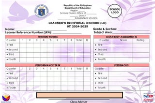 Learners-Individual-RecordPURPLE for School | PPTX
