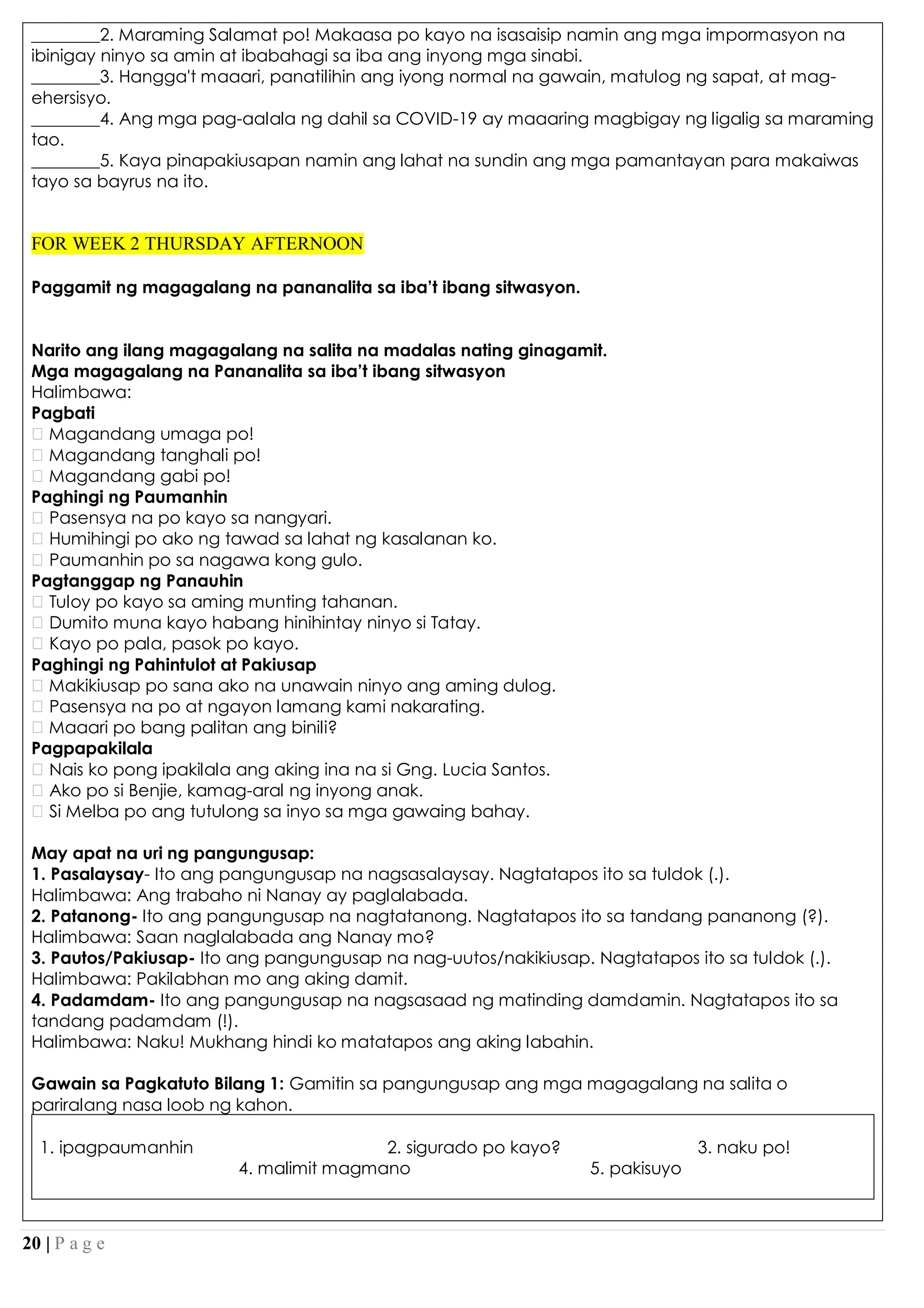 LEARNERS ACTIVITY SHEET QUARTER 4_ENG SCIE MATH FILIPINO_1ST RELEASE ...